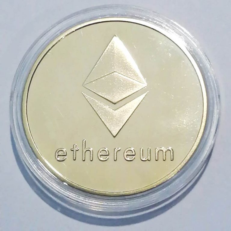 Crypto Moneda Ethereum Gold Coin Colección edición Limitada